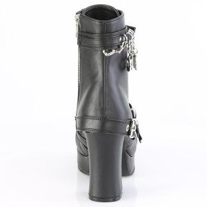 Shoes | Goth Platform Heel Heart Lace Up Ankle Boots | Poshmark